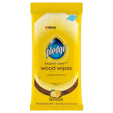 Pledge Wood Cleaner, Multi-Surface Everyday Cleaning Wipes, 25 Count ...