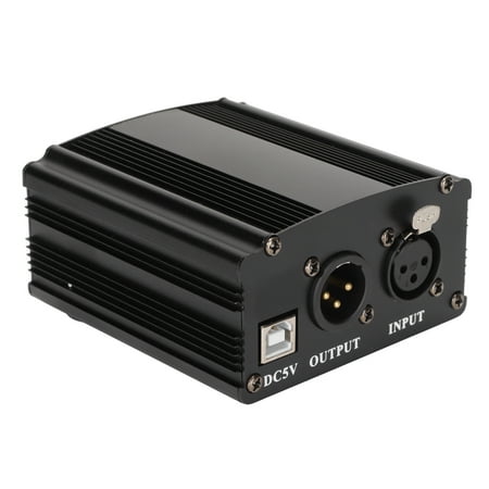 Phantom Power Supply, Plug And Play 48V Phantom Power Supply 1 Channel ...