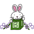CafePress - Bunny With Block Mug - 11 oz Ceramic Mug - Novelty Coffee ...