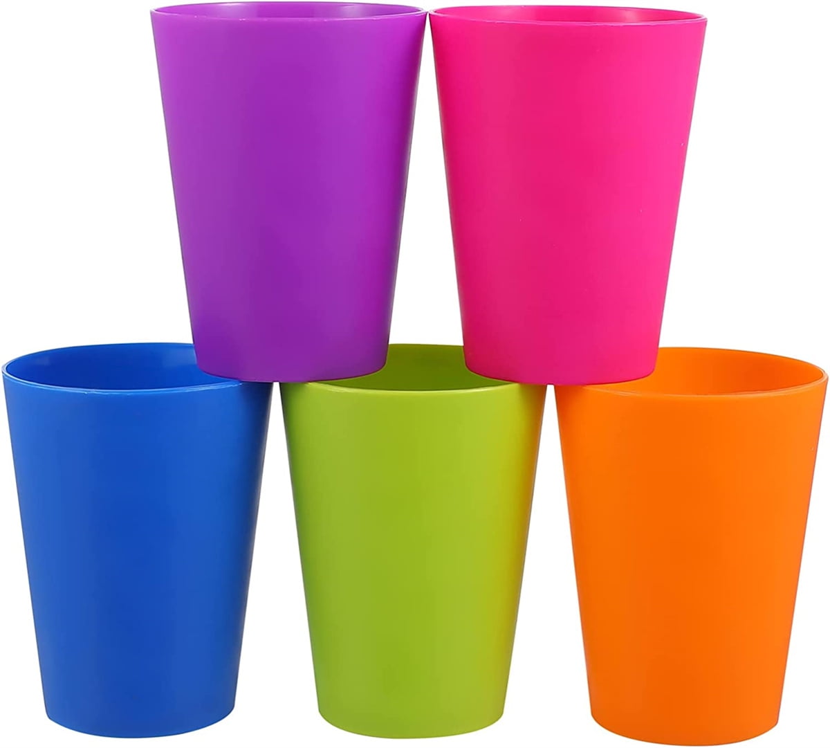 Set of 12 Kids Plastic Cups - 160ML Children Drinking Cups Tumblers ...