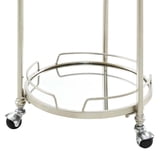 Round Silver Mirror Bar Cart - Walmart.com