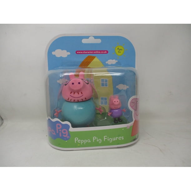Peppa Pig Figures - Daddy Pig and George Pig - Walmart.com