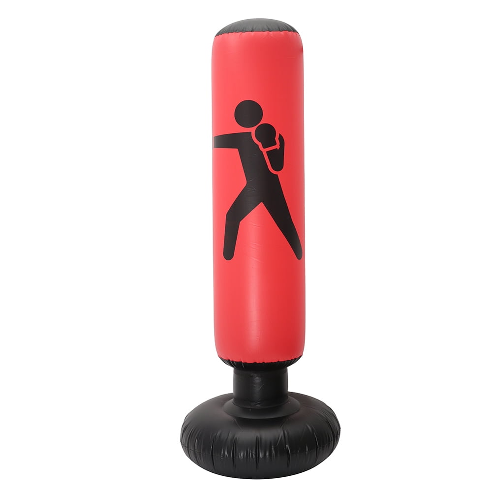 Willstar 160cm Inflatable Stress Punching Tower Bag Free Standing Water ...
