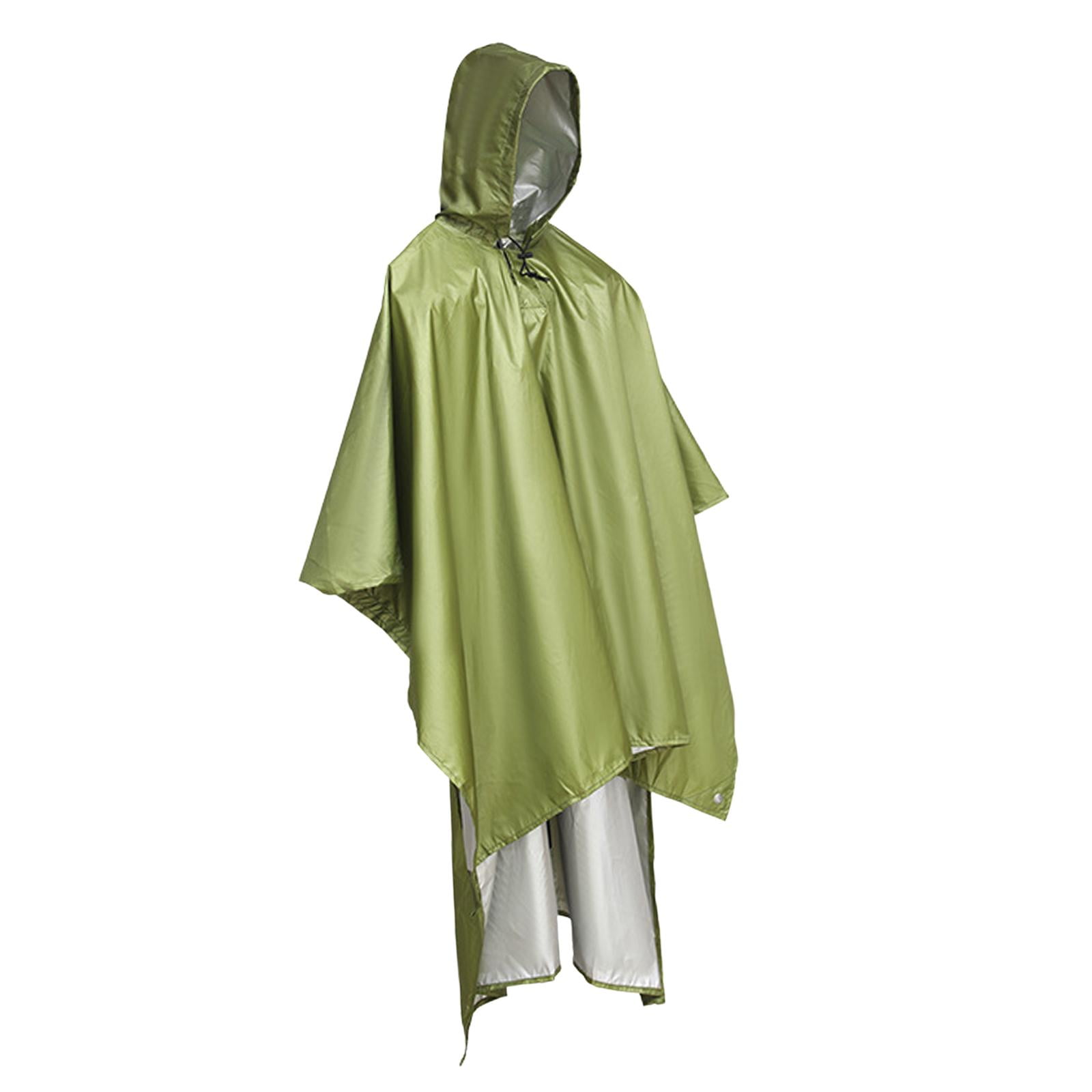 Rain Poncho Tarp Reusable Jacket Raincoat Lightweight Shelter for Adult ...