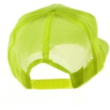 5 Panel Neon Color Poly Mesh Cap - Neon Yellow - Walmart.com