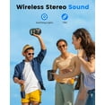IYFFDFE-Small Portable Bluetooth Speaker with Lights, TWS Stereo ...