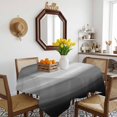 Abstract Black White Ombre Table Cloth 54x54in, Waterproof Square ...