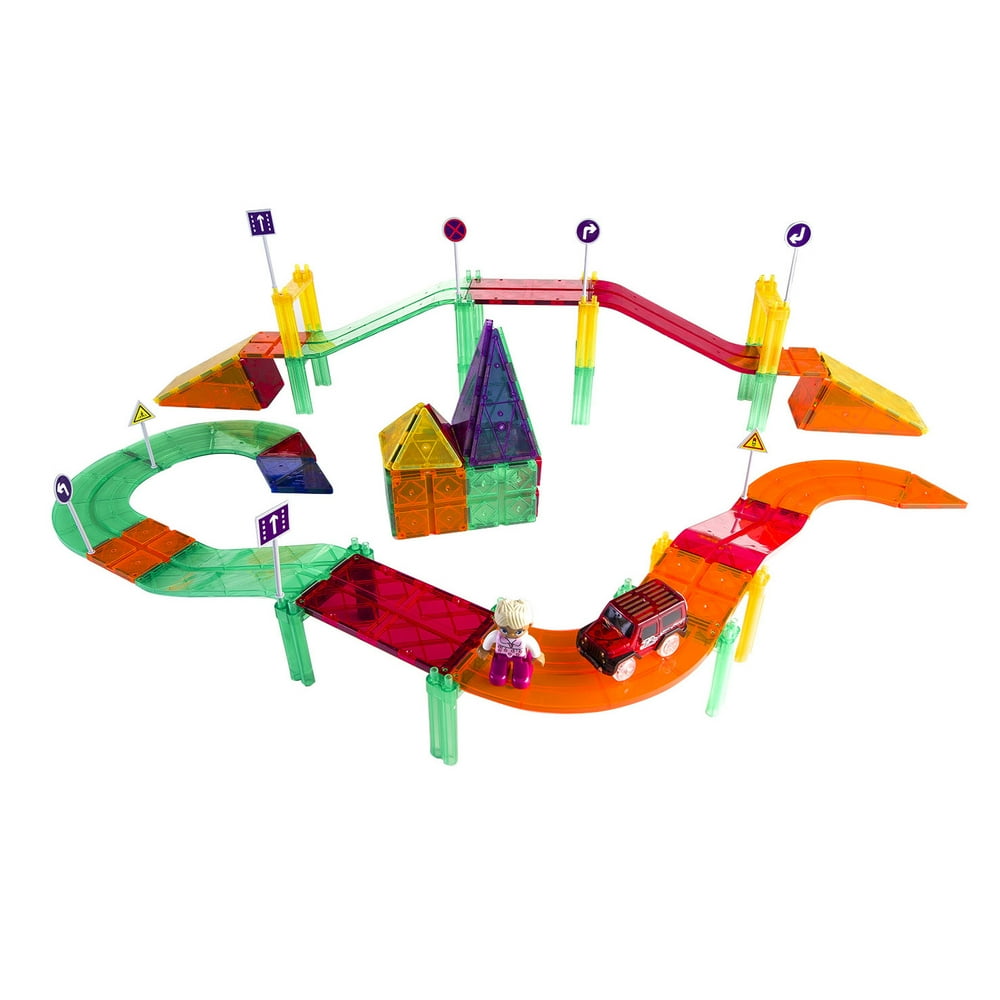 New Ultimate Magnetic Racing Track By Mag-genius 33 Piece Magnet ...