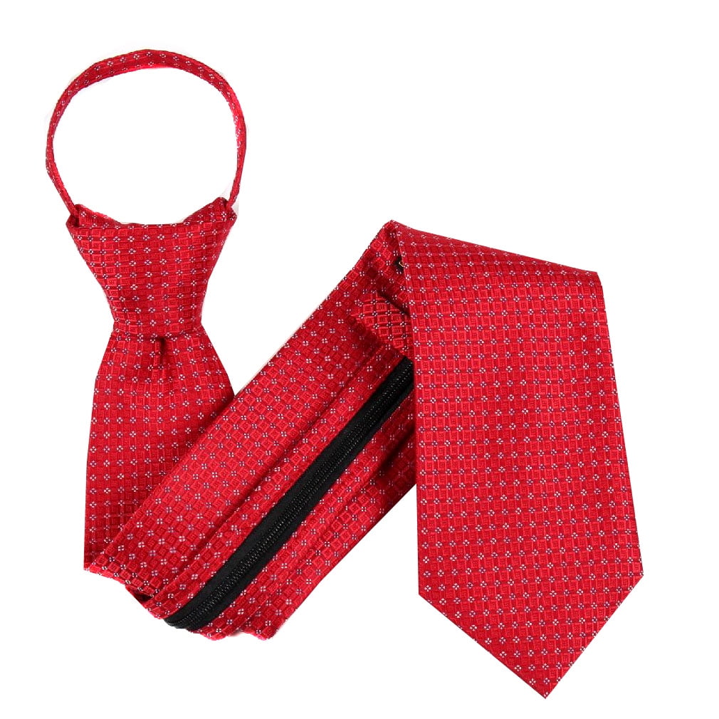 Mens Designer Pattern Zipper Necktie - Walmart.com