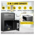 Digital Depository Safe 1.7 Cu. Ft. Carbon Steel Drop Safe with Code ...