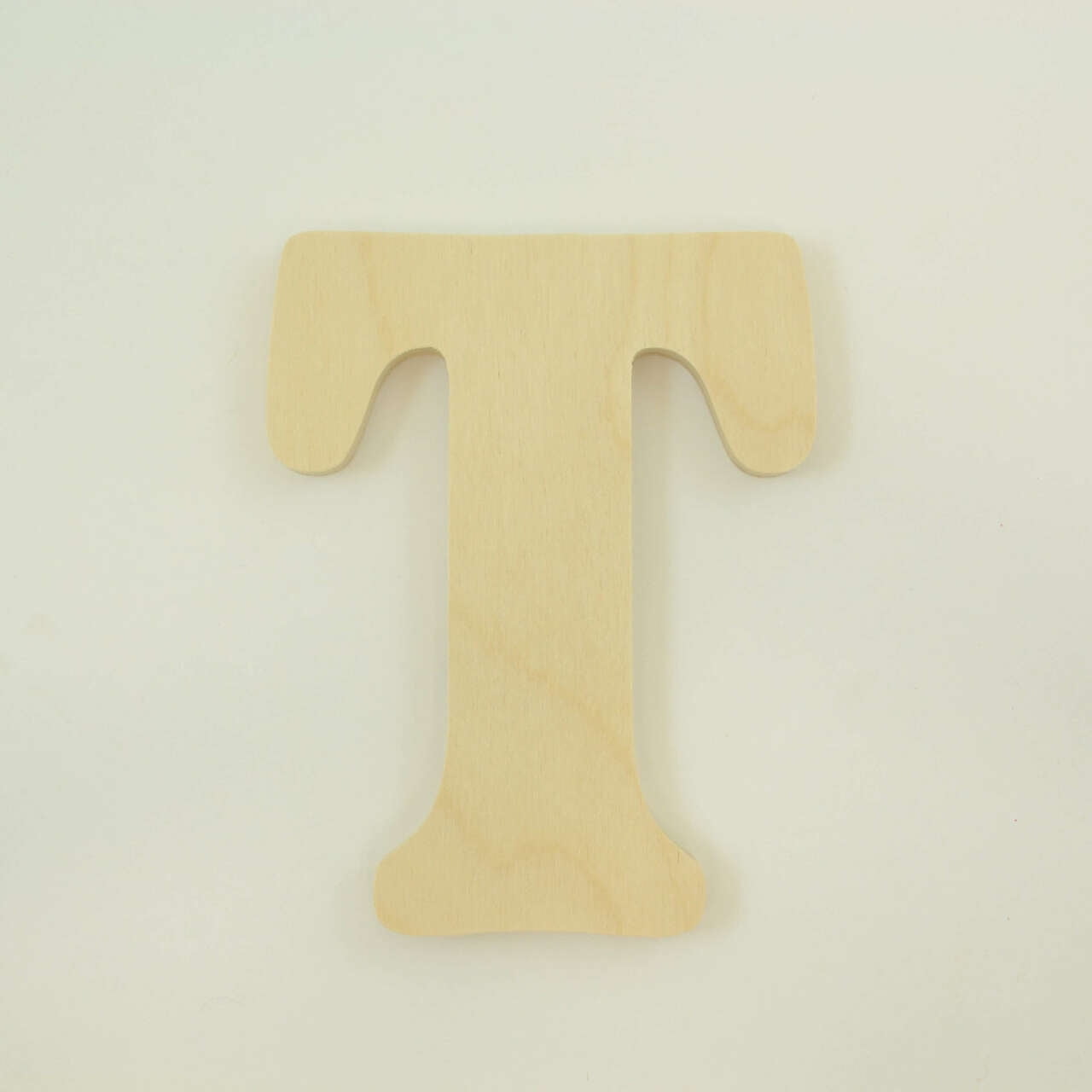 Package of 1, 10 Inch X 3/4" Thickness Baltic Birch Wood Letter T in ...