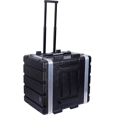 Crossrock Stackable 4U Rack Case, Shallow 14.25” Depth, Polyethylene ...