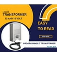 200 Watt 12V/15V Multi-Tap Low Voltage Outdoor Landscape Transformer ...