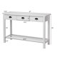 Costway 47" Console Table Hall Table Side Desk Accent Table Drawers ...