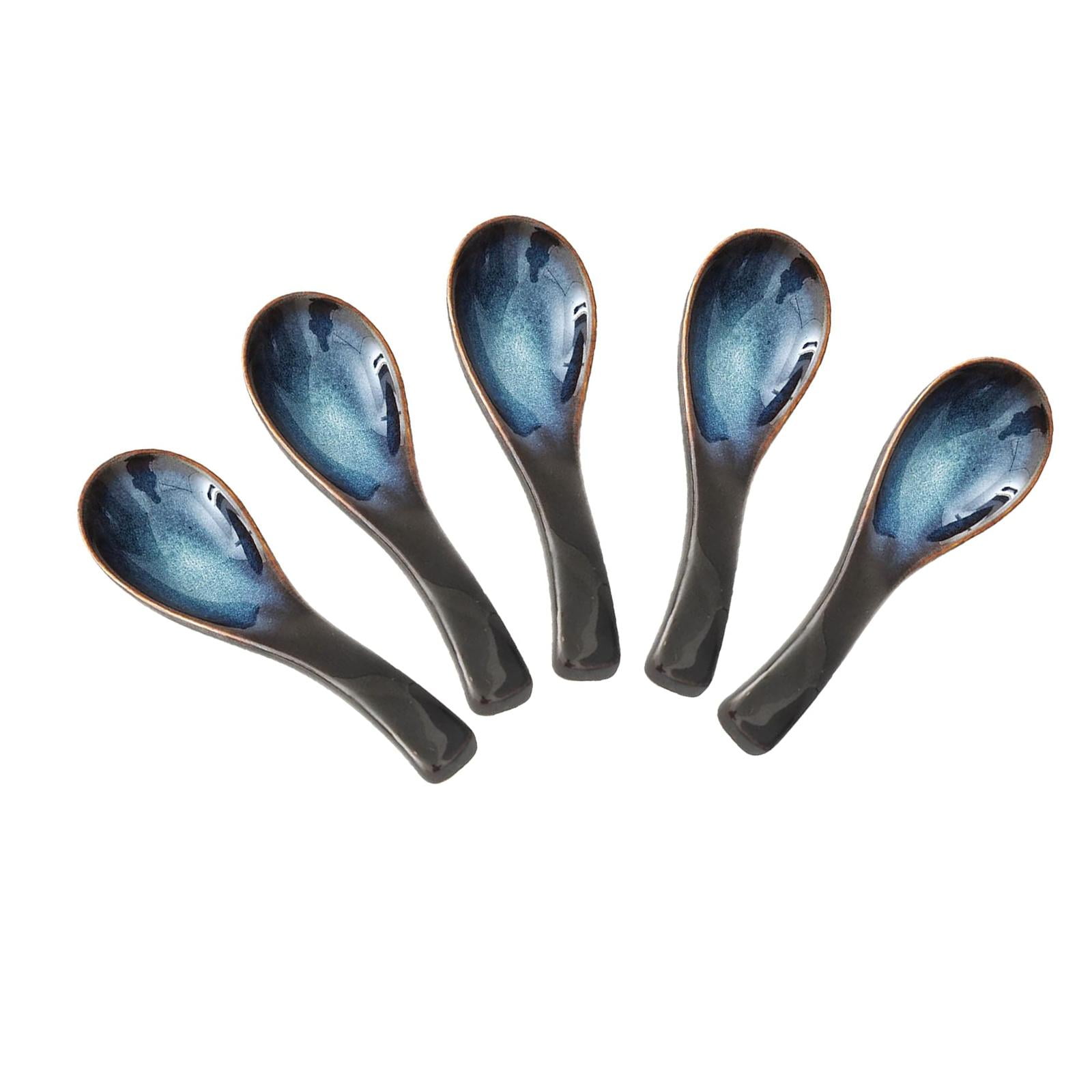 Click here for Dolity 5 Pieces Asian Soup Spoons Utensils For Cer... prices