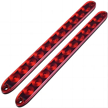 Clearance Kbndieu 2Pcs Square Red LED Trailer Lights, Waterproof Stop ...