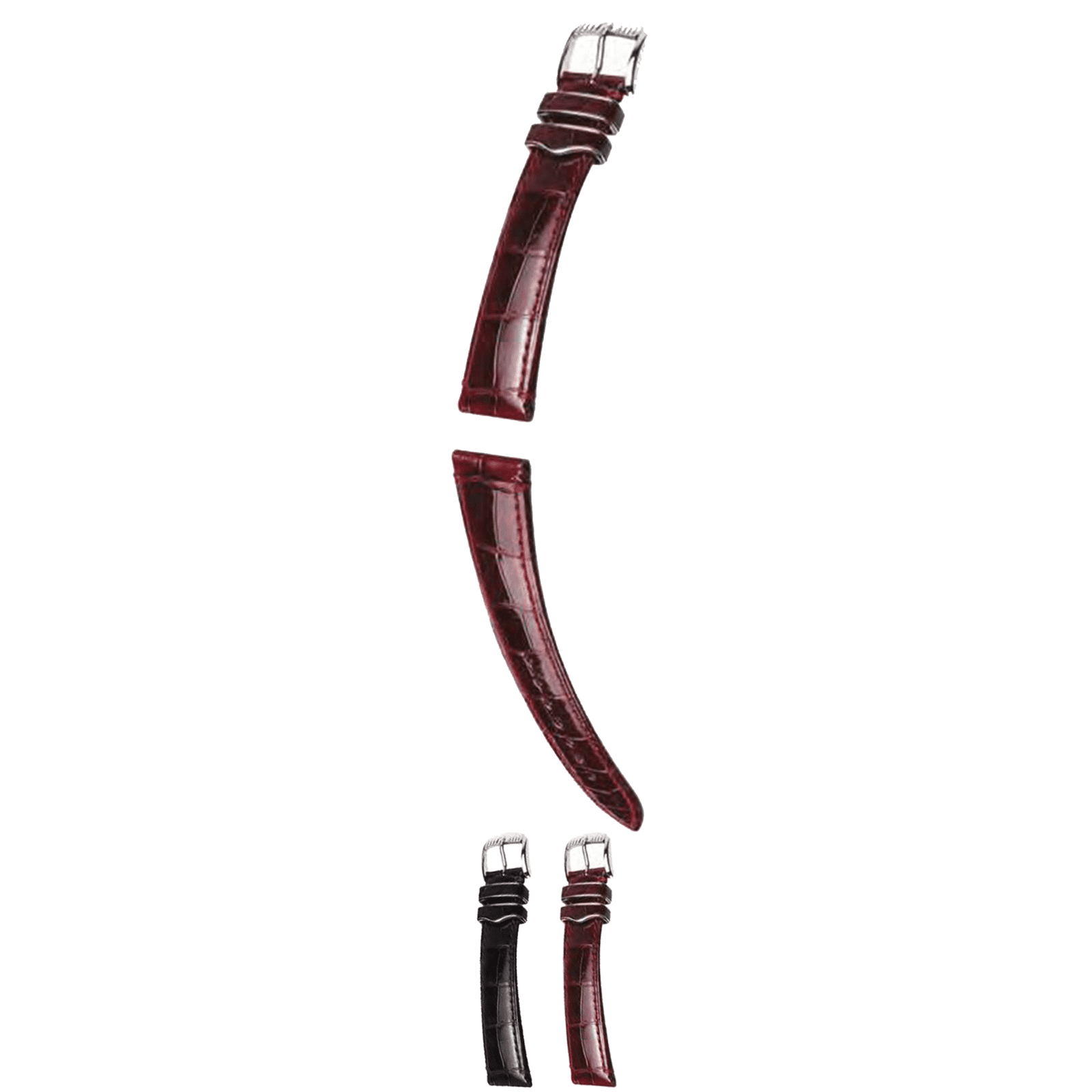 HIRSCH Venice Genuine Alligator Leather Watch Strap (Burgundy) - L ...