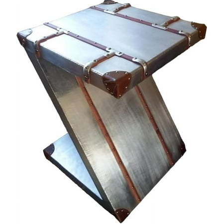 Nauticalmart Aviator Z Shaped Industrial Side Table Aluminum Bedside ...