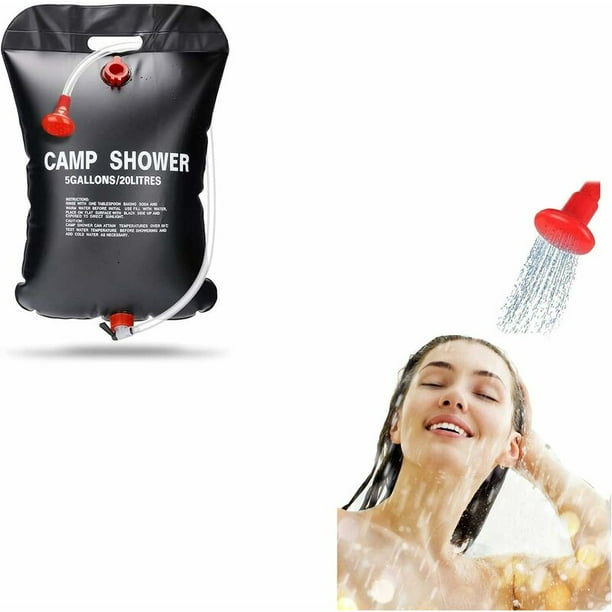 Garden Shower Solar Shower Bag Camping-20L Solar Shower Camping Hiking ...