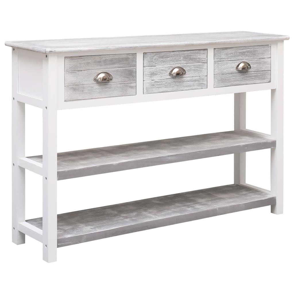 vidaXL Sideboard with 3 Drawers Console Table Side Table with 2 Shelves ...