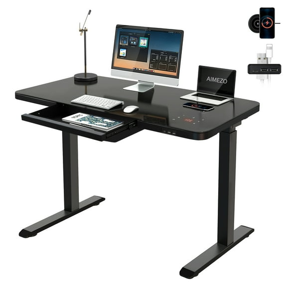 Glass Standing Desk