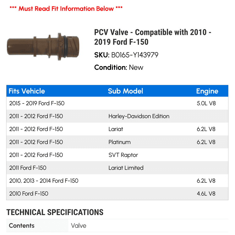 2011 Ford F 150 Pcv Valve Amazon.com: PCV Valve 4L2Z6A666BA For Ford