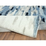 Abani Porto Contemporary Abstract Area Rug Blue 5'3" x 7'6" 0.25 - 0.5 ...