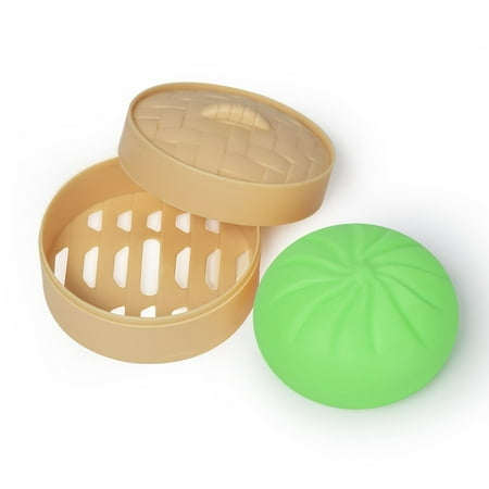 Holgosiu Dumpling Squishy LED Lights Bun Fidget Toy Colorful Dumpling ...