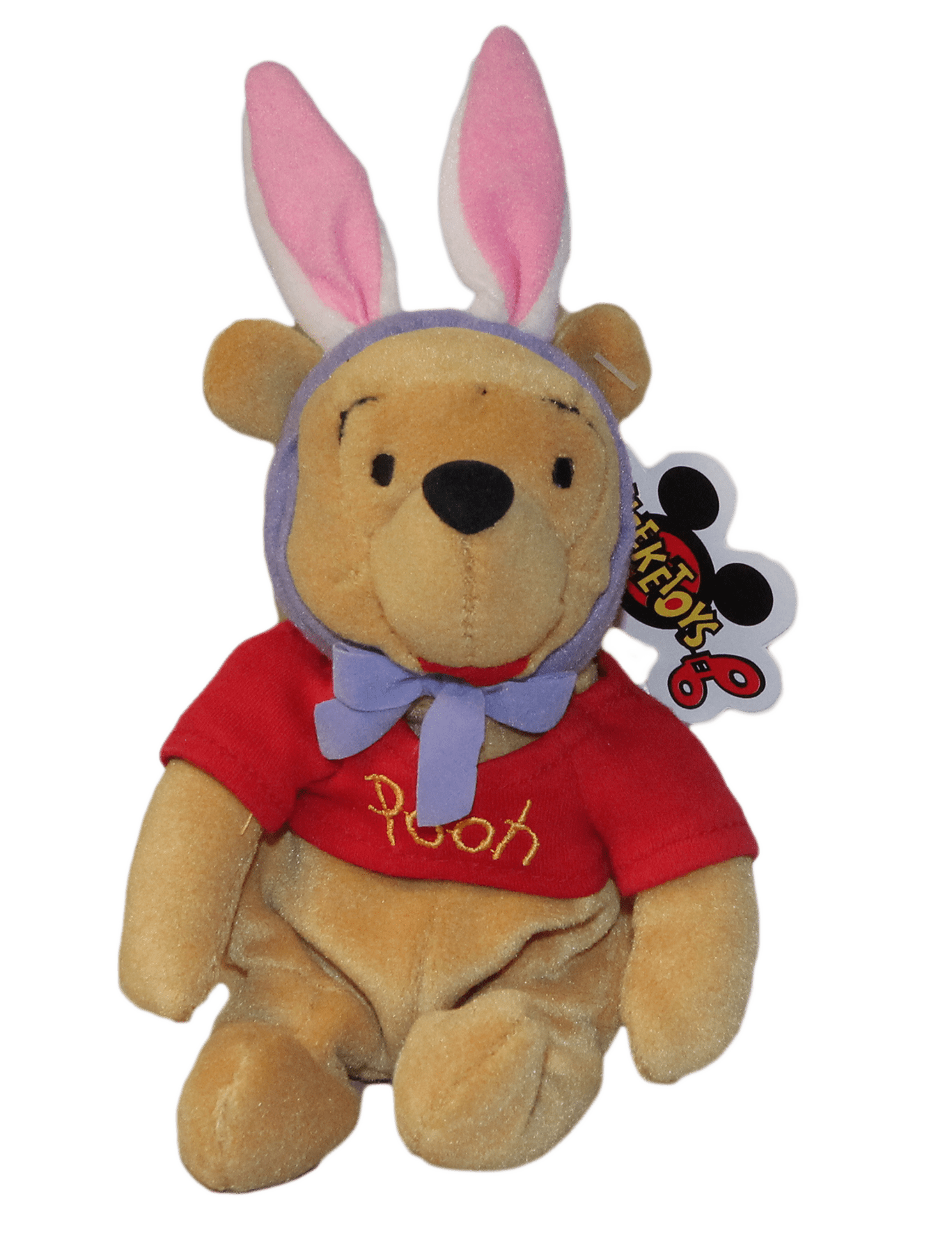 Disney Plush: Pooh Bear with Bunny Ears | Stuffed Animal - Walmart.com