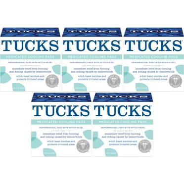 Tucks 100ct Hemorrhoid Medicated Cooling Pads with Witch Hazel ...
