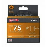 Arrow Fastener 7510S 5/8" T75 Staples 1000 Per Pack - Walmart.com