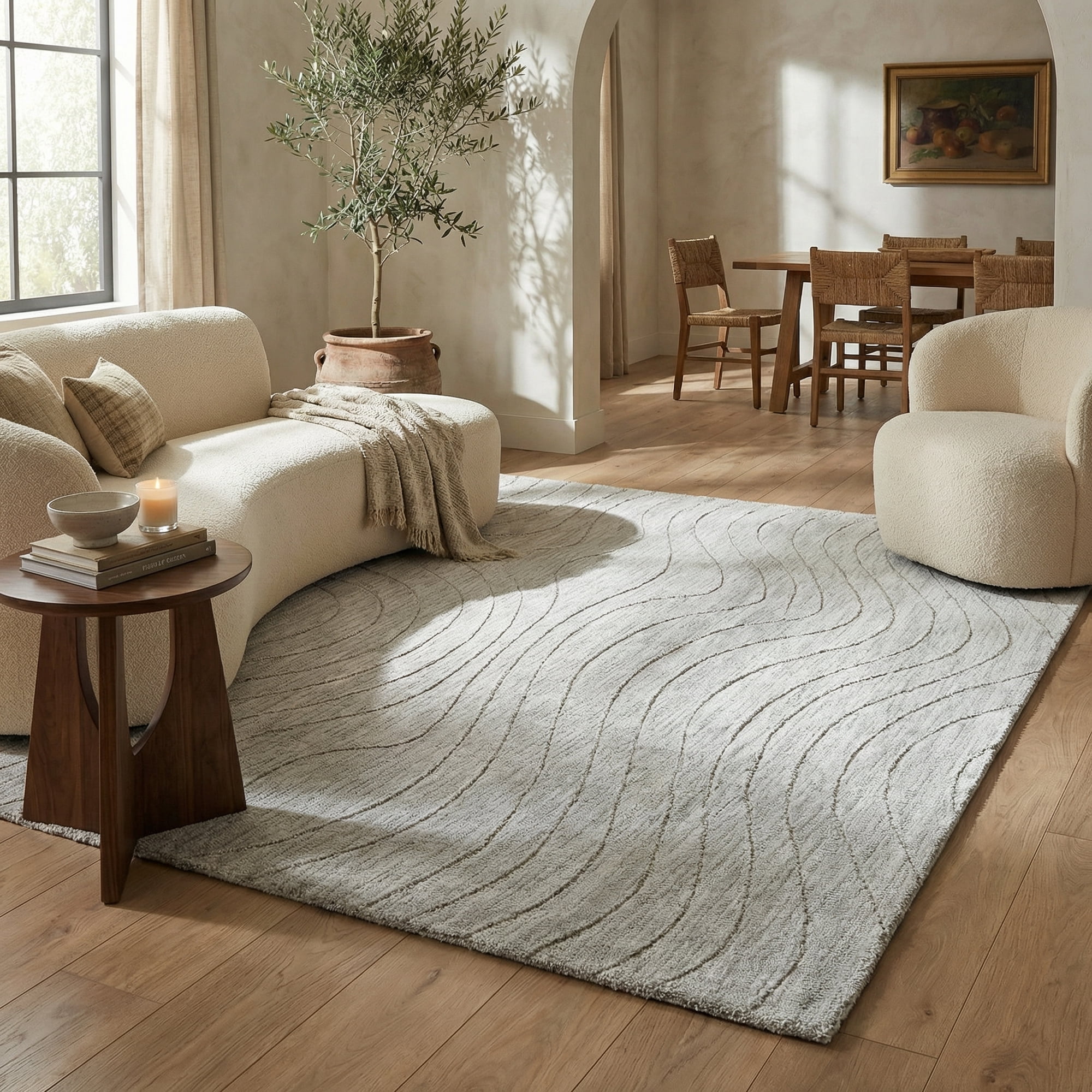 Click here for Rug Branch Casa Abstract Indoor Area Rug  Grey  Mo... prices