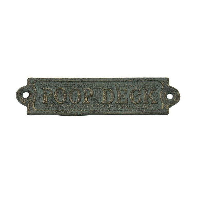 Poop Deck Sign Metal