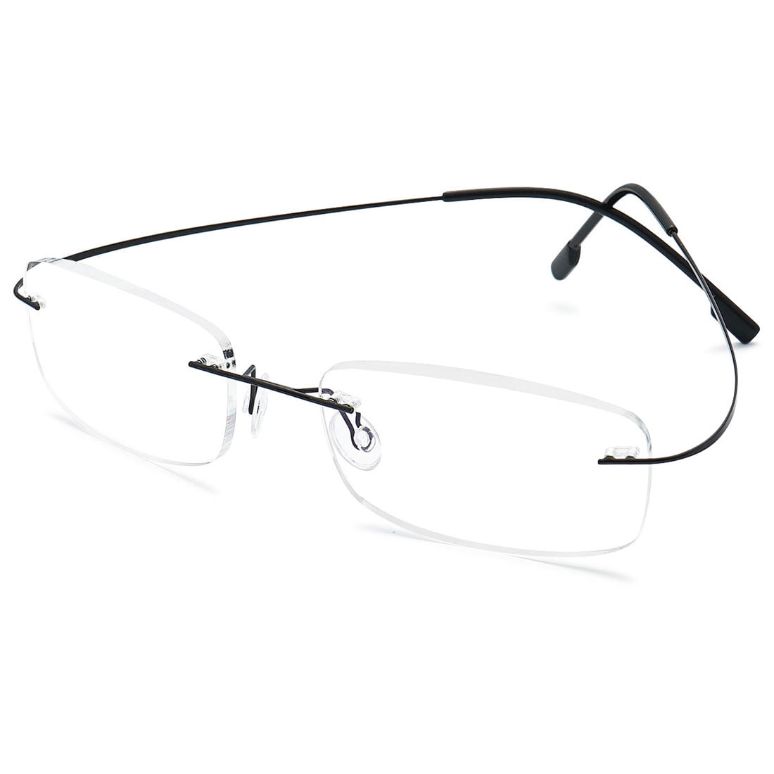 KOOSUFA Rimless Titanium Reading Glasses +1.50 Super Lightweight ...