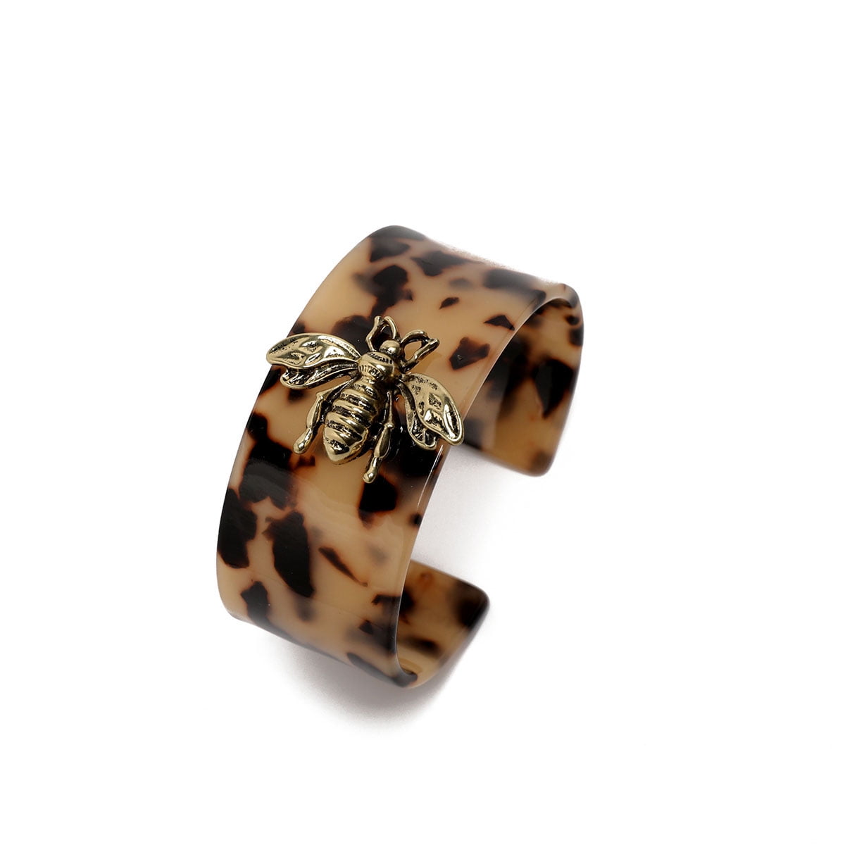 Amrita Singh Gold-tone Brass Critter Marbled Resin Cuff - Walmart.com