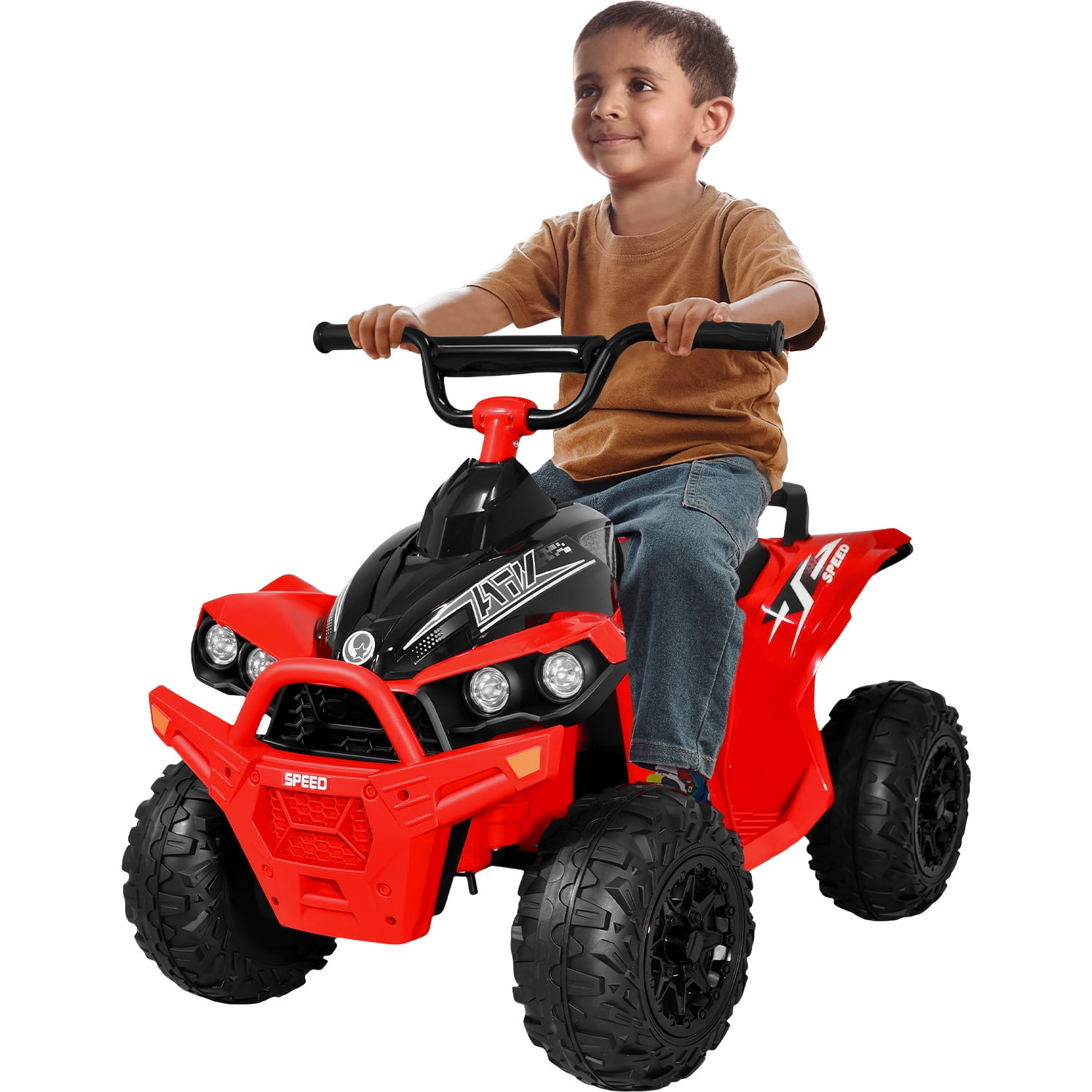 Montable Cuatrimoto Electrica 2 Velocidades 4.3 Km/h 12v Rojo | Bodega Aurrera en línea