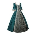 Pmvfhde Halloween Dresses For Women High Waist Lace Up Gothic Dresses