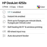 HP DeskJet 4252e Wireless All-in-One Color Inkjet Printer (White ...