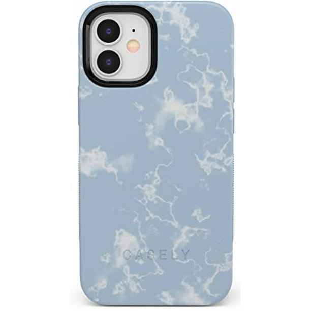 Casely iPhone 11 Phone Case | Light Blue Skies Marble Clouds Case ...
