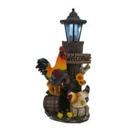 Zeckos Watchful Wolf Sculptural Solar Lantern Statue - Walmart.com