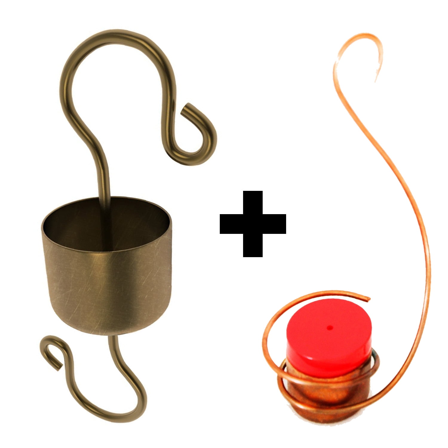 skinny ant moat and small copper bee & wasp proof hummingbird feeder ...