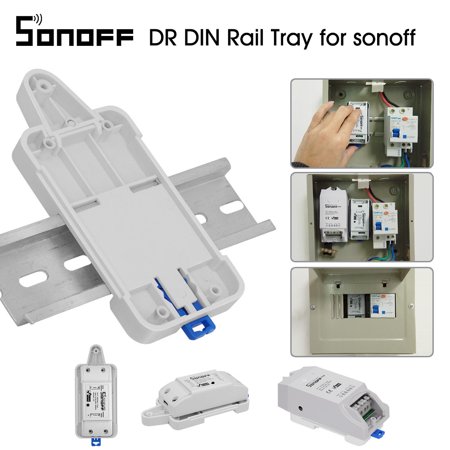Amdohai DIN Rail Tray Adjustable Mounted Rail Case Holder For Wifi ...