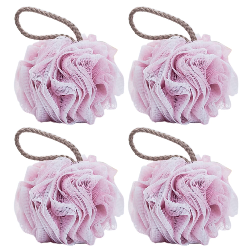 4 colorful shower flower gradient shower balls Soft shower balls ...