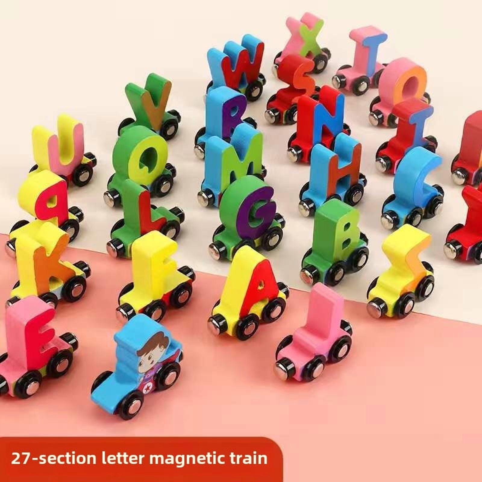 Click here for Unbranded 27-Piece Magnetic Wooden Alphabet Train... prices