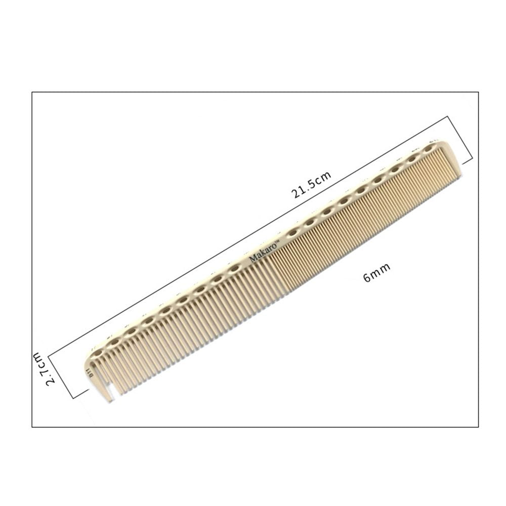 Men Women Plastic Ruler Comb Salon Laser Clear Scale Styling Combs ...