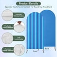 Blue Stripe Gradient Arch Backdrop Cover, 4FT, Vertical Striped Modern ...