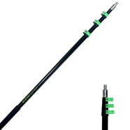Opti-Loc Aluminum Extension Pole, 13ft, Two Sections, Green/Silver ...