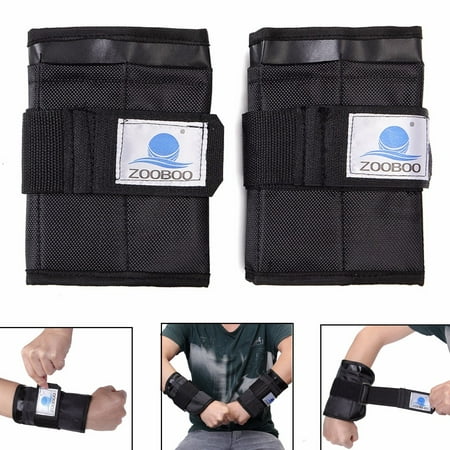 2PCS Zooboo 5-7kg Adjustable Hand Wrist Arm Weight Gym Exercise Boxing ...