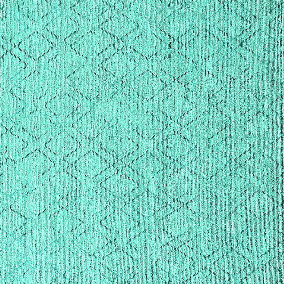 Ahgly Company Indoor Square Solid Turquoise Blue Modern Area Rugs, 6 ...