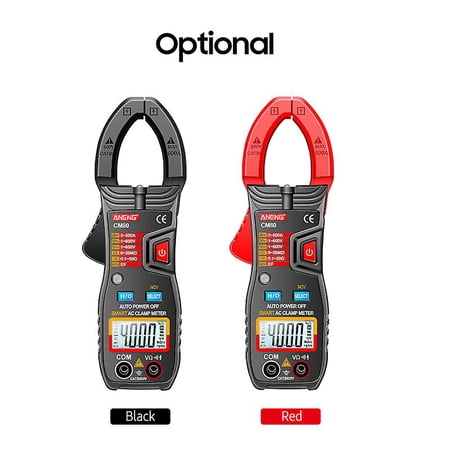 Cm80 Clamp Meter Clamp Type Multimeter 4000 Counts Auto Range Voltmeter ...
